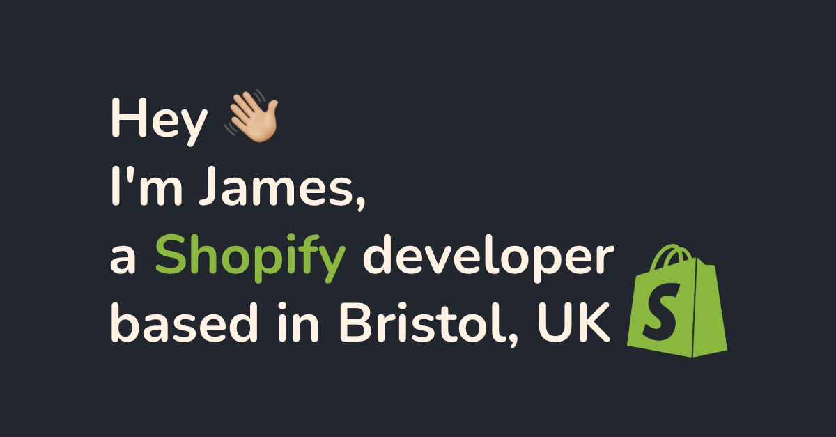 James Hall | Shopify developer